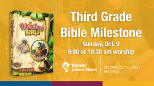 Celebrating Our Third Graders – Nativity Lutheran Church