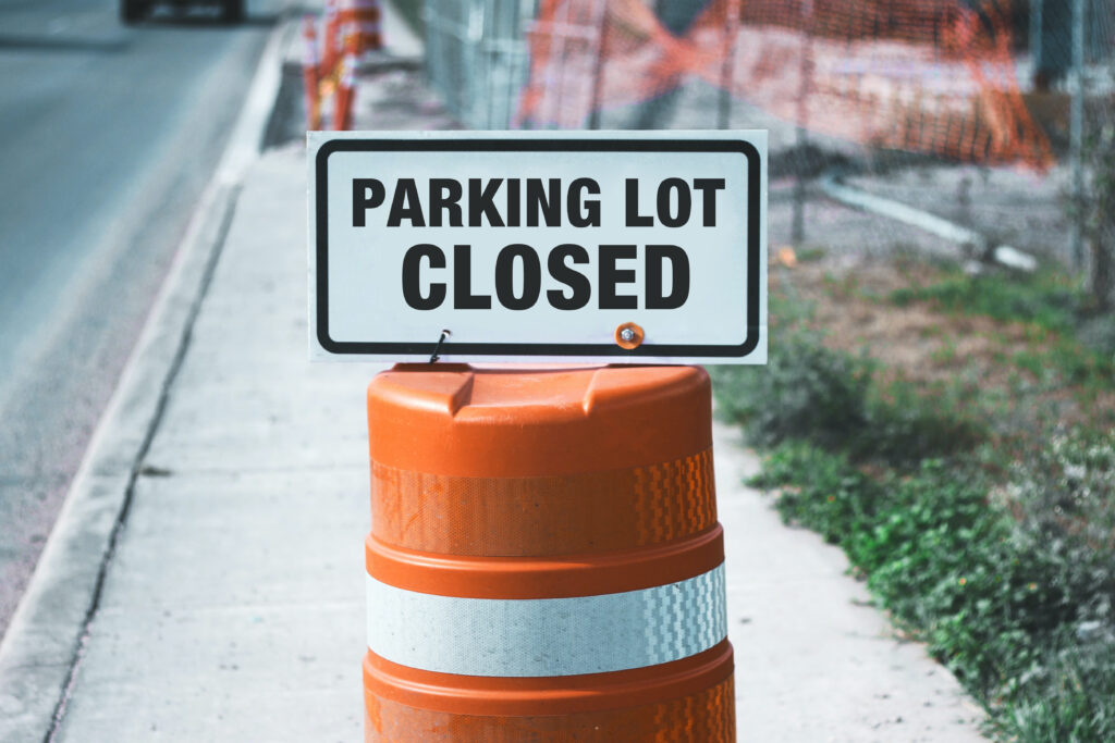 UPDATE: Parking Lot Closure This Week – Nativity Lutheran Church