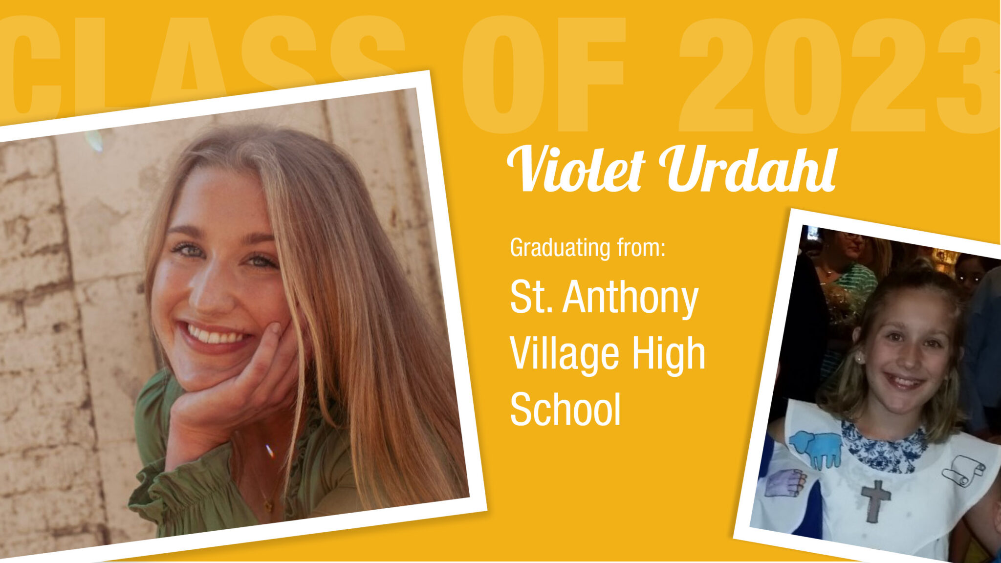 Violet Katherine Urdahl – Class of 2023 – Nativity Lutheran Church