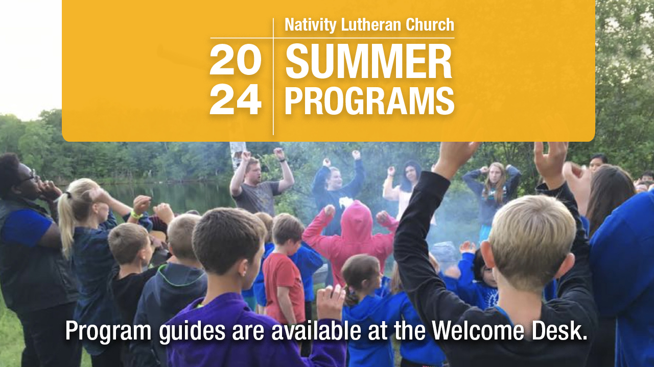 The 2024 Summer Programming Brochure Is Here! – Nativity Lutheran Church