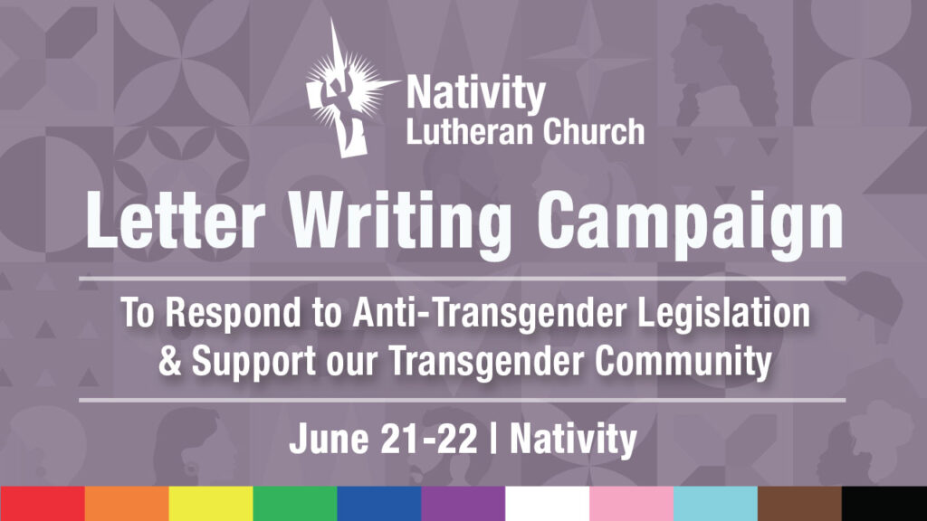 Advocacy Project: Letter Writing for Our Transgender & Gender Diverse ...